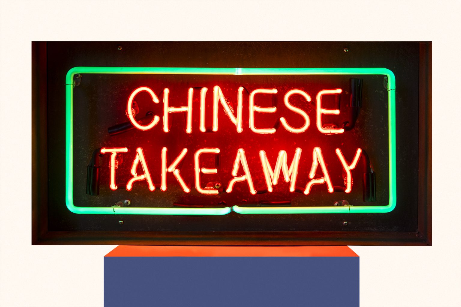 Neon Takeaway Hire - Kemp London - Bespoke neon signs and prop hire.