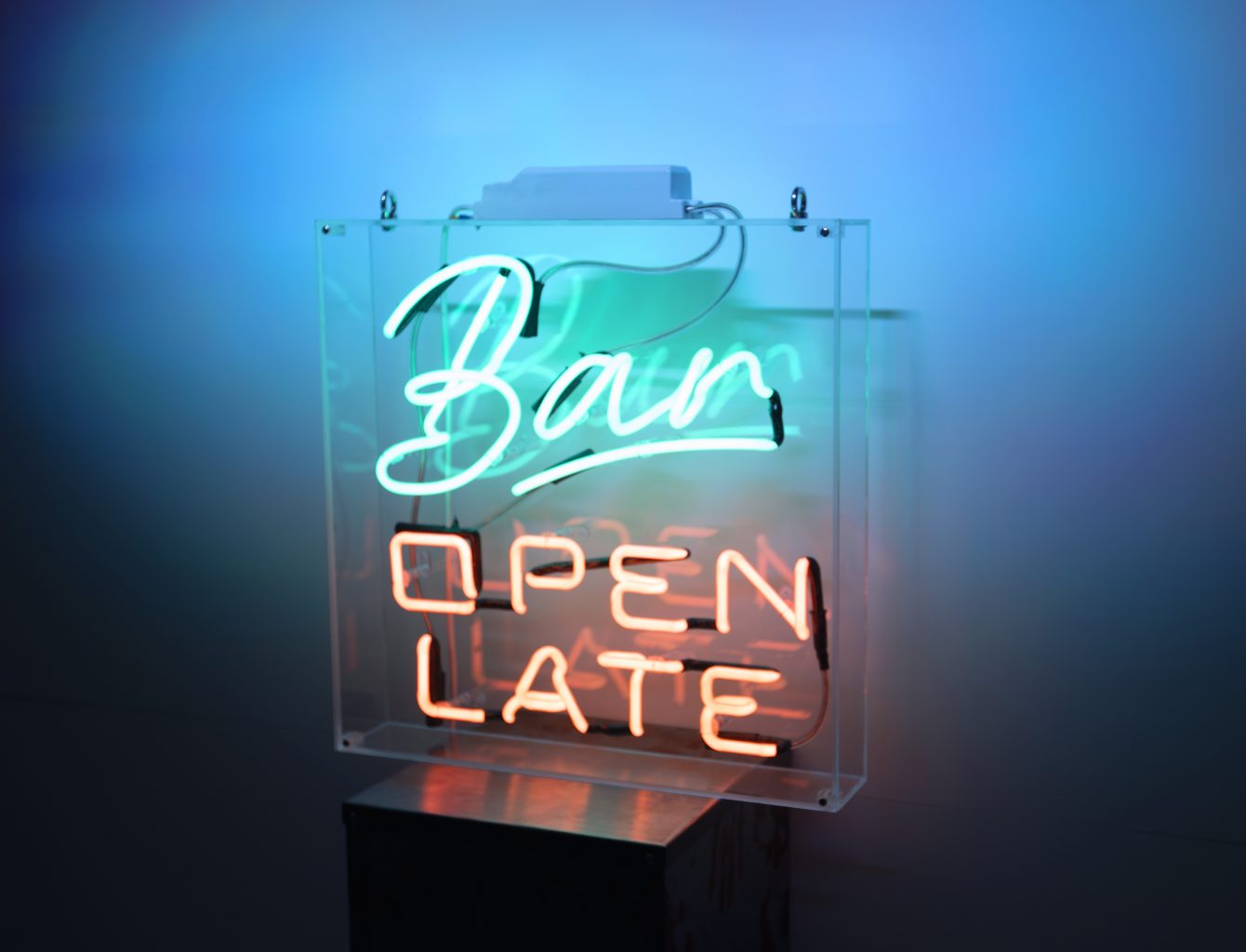 Bar Open Late Neon 50cm X 50cm Kemp London Bespoke Neon Signs Prop Bar Open Late Neon 50cm X 50cm Kemp London Bespoke Neon Signs Prop