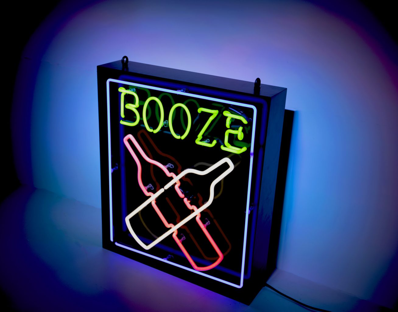 Booze neon - 70cm x 80cm - Kemp London - Bespoke neon signs, prop hire ...