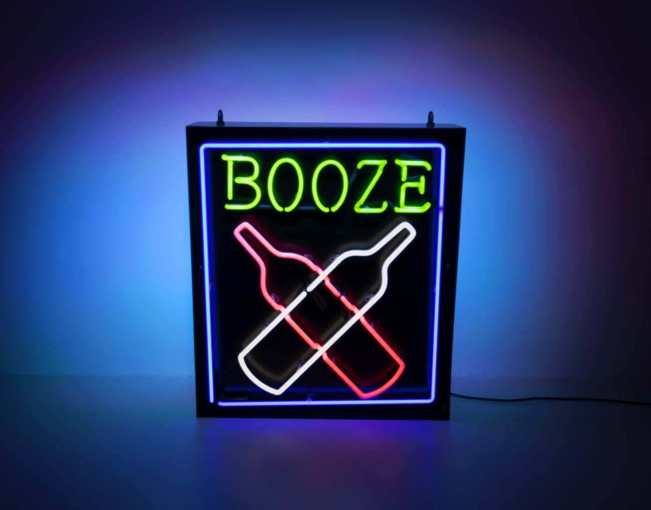 Booze neon - 70cm x 80cm - Kemp London - Bespoke neon signs, prop hire ...