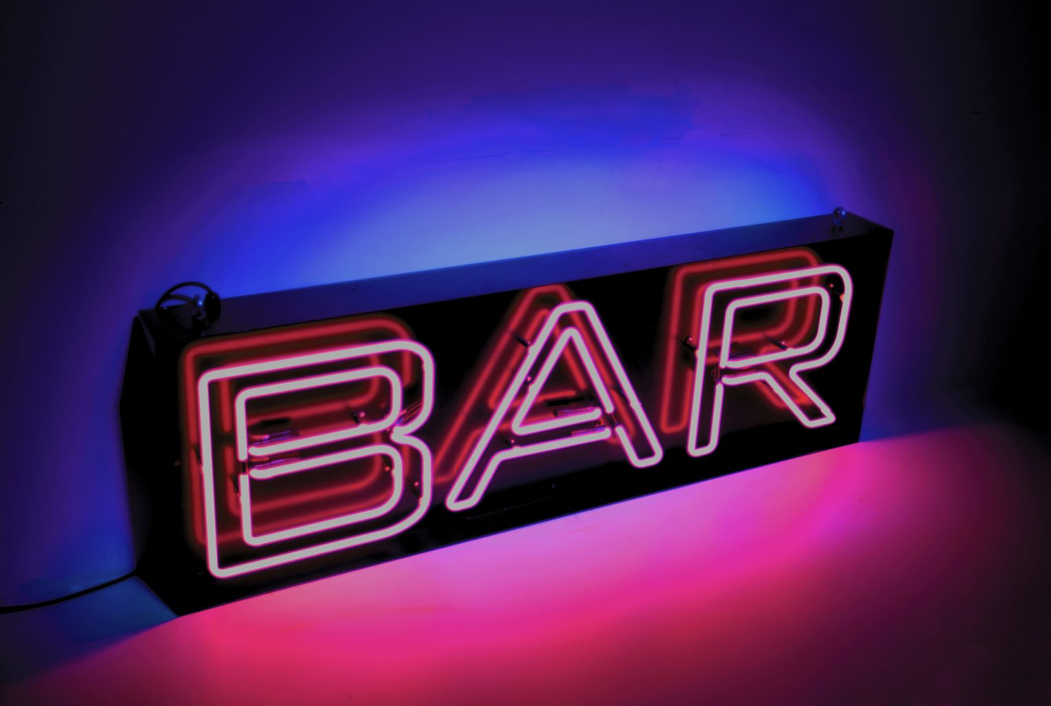 Bar (Pink) 150cm x 50cm - Kemp London - Bespoke neon signs, prop hire ...