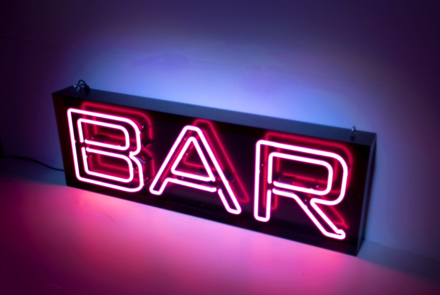 Bar (Pink) 150cm x 50cm - Kemp London - Bespoke neon signs, prop hire ...